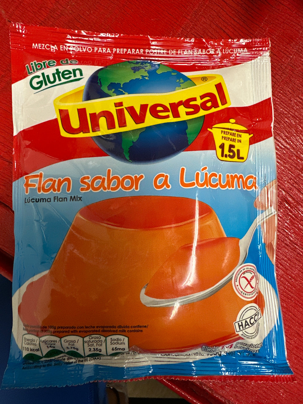 Flan UNIVERSAL SABOR A LUCUMA 150g/5.3 g – "SABOR LATINO PERUVIAN ...